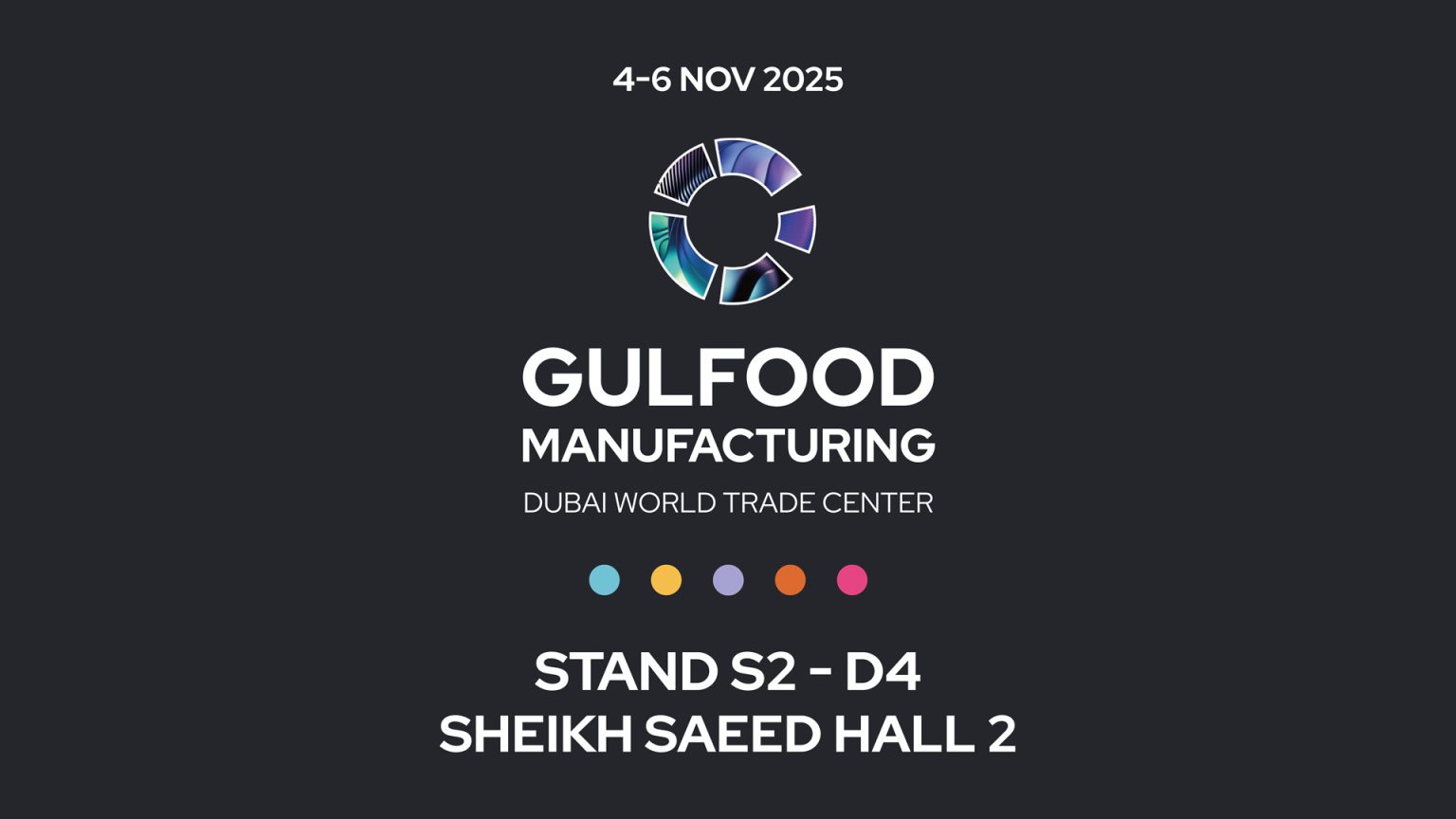 Come to visit us at GULFOOD MANUFACTURING 2025 | MIA Food Tech